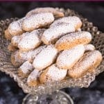 Pecan Finger Cookies with Powdered Sugar | Foodology Geek