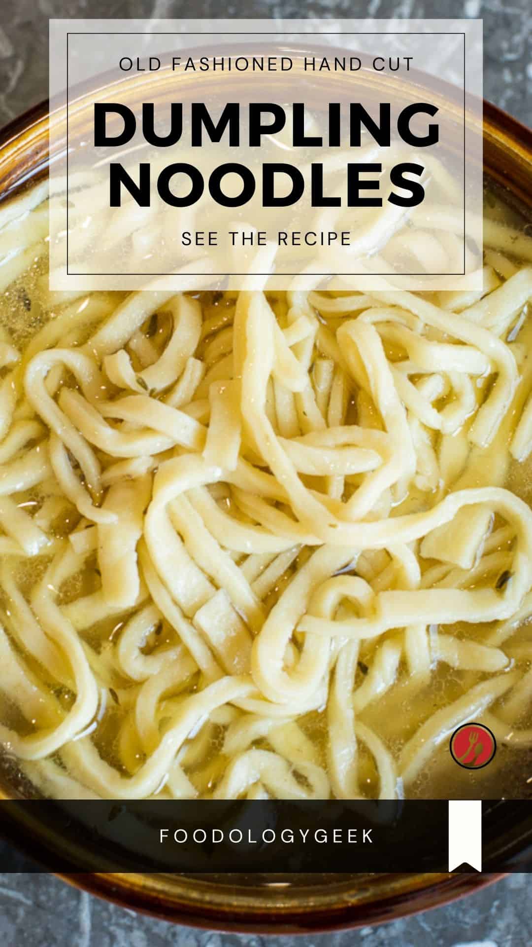 The Best Homemade Dumpling Noodle Recipe |Foodology Geek