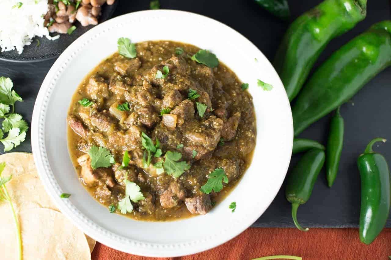 Chile Verde Pork w/ Hatch Chile Sauce - Foodology Geek