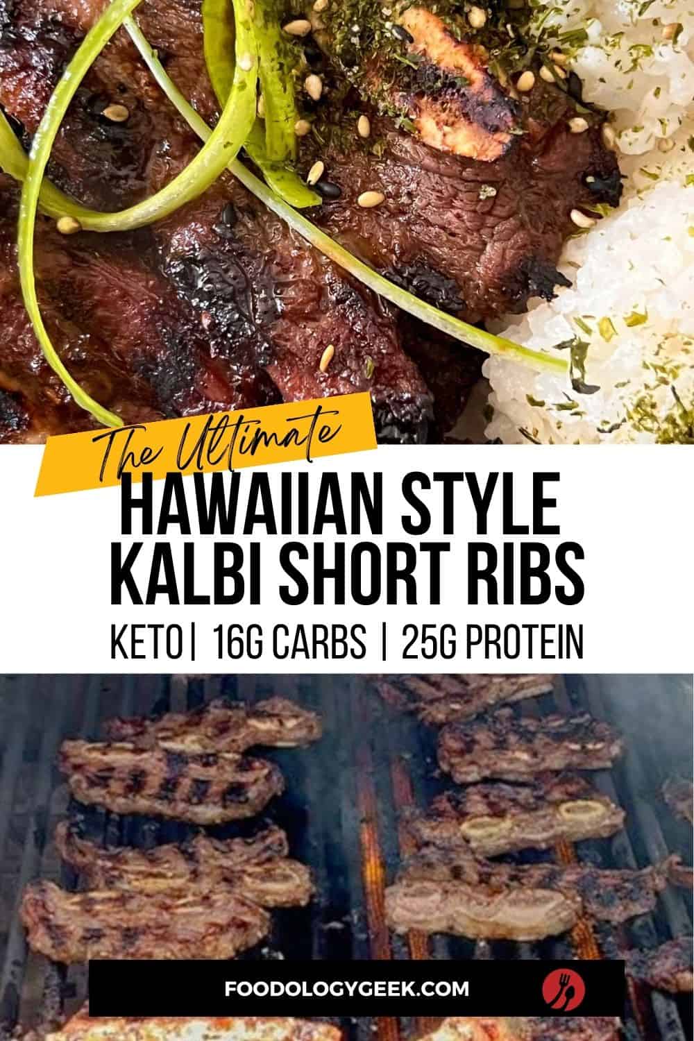 Hawaiian Style Kalbi Short Ribs - Foodology Geek