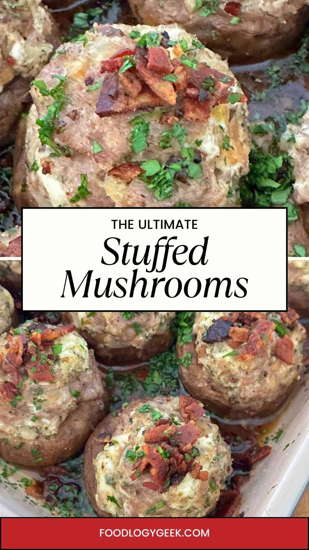 Keto Stuffed Mushrooms - Foodology Geek