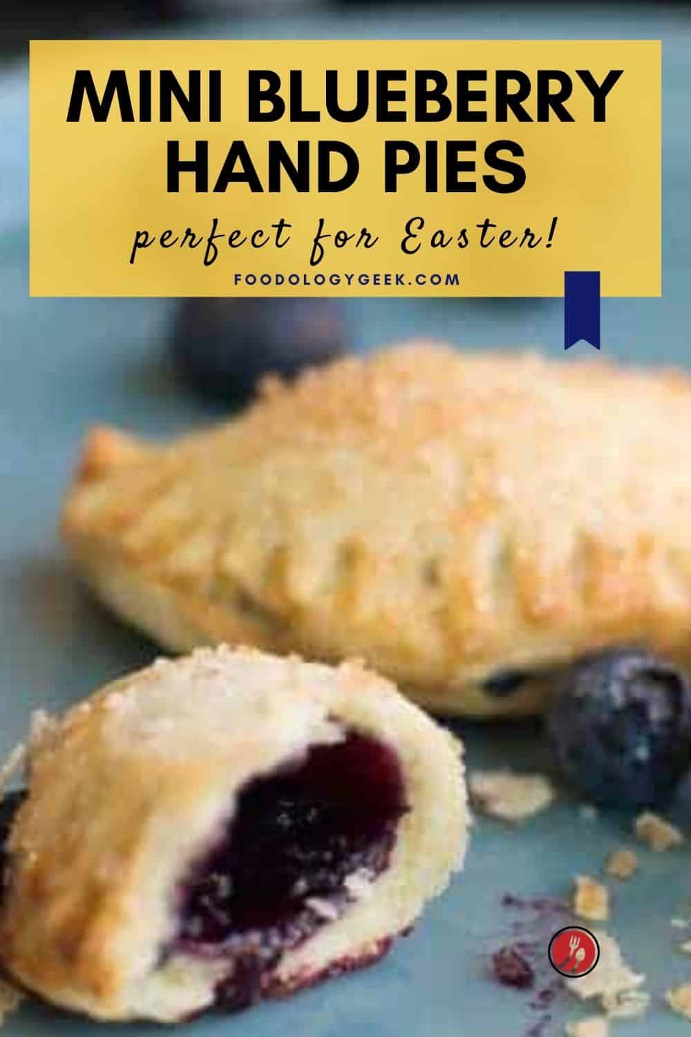 Blueberry Hand Pies with Homemade Pie Filling | Foodology Geek